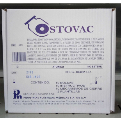 BOLSA COLOSTOMIA ADULTO OSTOVAC - Villa Farma | Farmacia Chimalhuacan