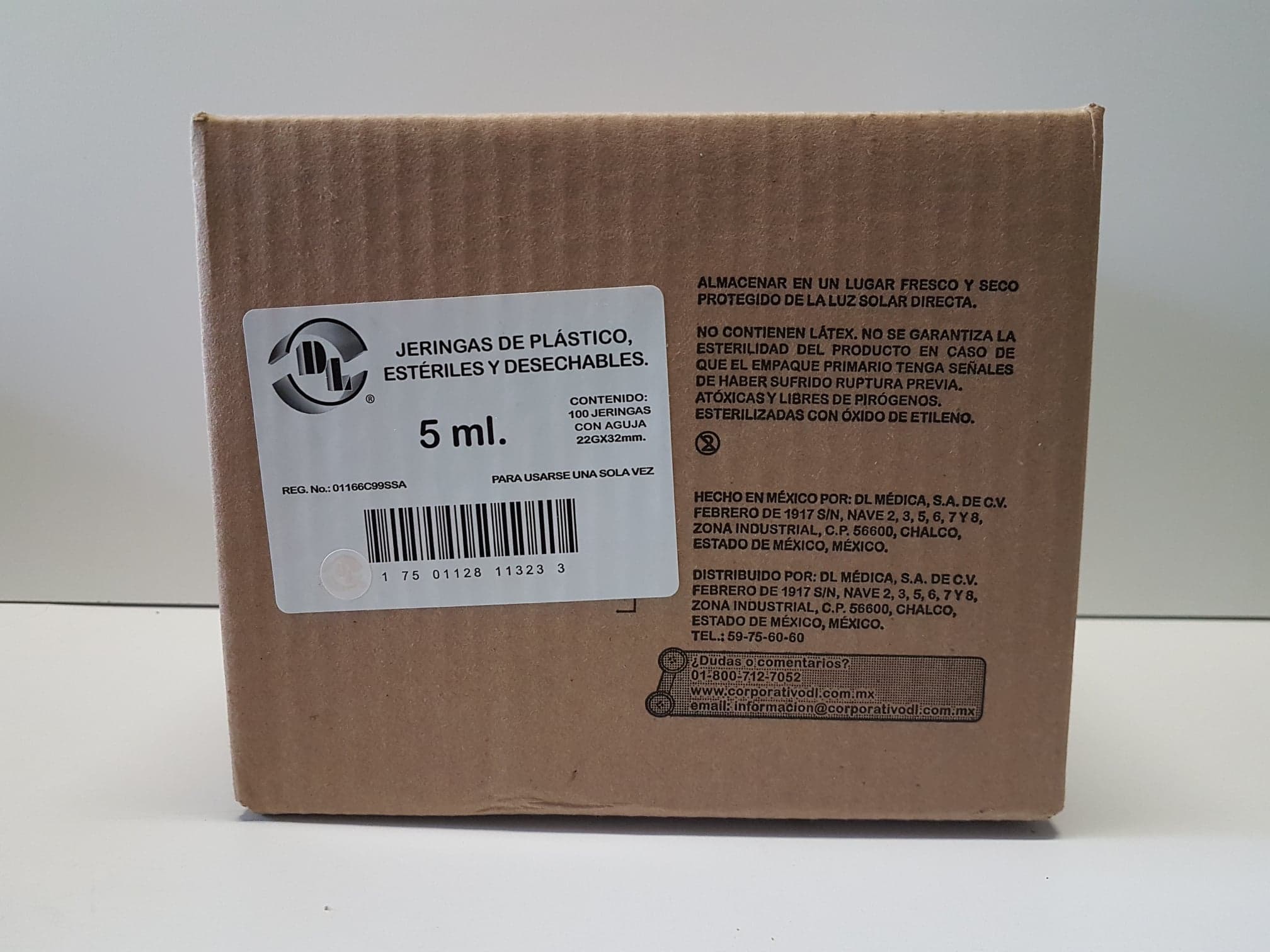 JERINGA DL 5ml 22X32 NEGRA C 100pzas Villa Farma Farmacia Chimalhuacan